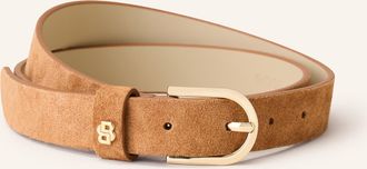 HUGO BOSS Ledergürtel Scarlet rot