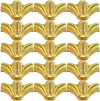 Holibanna Veemoon Legierung M&ouml;belbeine 24 St&uuml;ck 27x16mm Retro St&uuml;tzf&uuml;&szlig;e f&uuml;r Schmuckk&auml;sten Sofas Kisten Dekorative M&ouml;belst&uuml;tzen mit Hoher Tragf&auml;higkeit