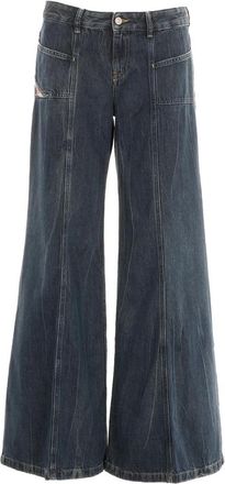 Diesel Femme, Jeans, Bleu, Taille: W26 D-Akii Wide Jeans