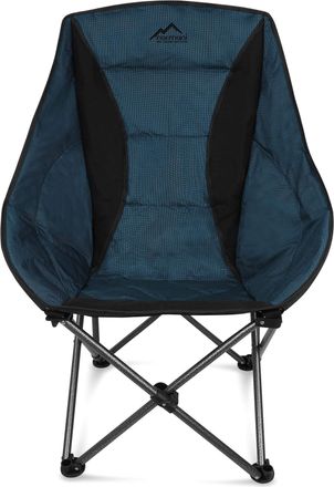 Normani Deluxe Campingsessel Relaxsessel XXL Moonchair Schalensitz- Comfort Camping-Stuhl - Gepolsterter Outdoor Klappstuhl, Traglast: 150 Kg (330 lbs) Farbe 