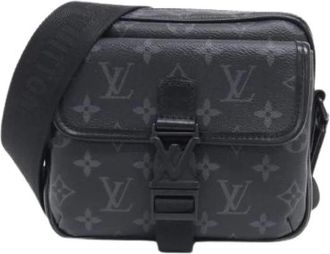 Louis Vuitton Pre-owned Monogram Eclipse Get Away Messenger Shoulder Bag - Homme - Pre-owned - Noir - Taille: ONE Size