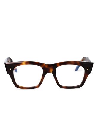 Cutler and Gross lunettes de vue &agrave; monture carr&eacute;e - Marron