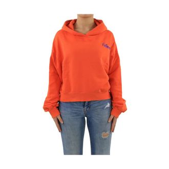 Follovers Short Hoody - Femme - Sweatshirts et sweats &agrave; capuche - Orange - Taille: 38 FR