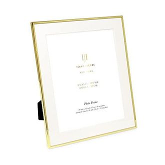 Isaac Jacobs 25.4x30.5 cm (mattiert, 20.3x25.4 cm) Goldfarbener Metall-Bilderrahmen, Fotogalerie und Wandkunst (25.4x30.5x30.5 cm (matt 25x25 cm), Gold)