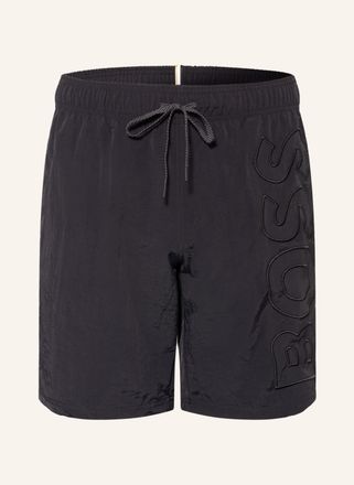 HUGO BOSS Badeshorts Whale schwarz