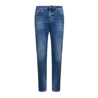 John Richmond Jeans mit f&uuml;nf Taschen und Nietenverzierungen - - Jeans - Herren - Blau - W34