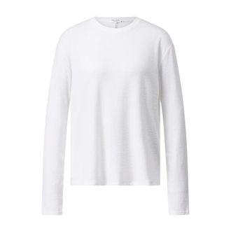 Rag & Bone Casual Rundhals Langarmshirt - - Tops - Damen - Wei&szlig; - M
