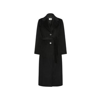 Max Mara Bronte Langer Mantel - - Coats - Damen - Schwarzk - S