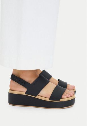 Crocs Sandalen Brooklyn Matte Wrap Low Wedge 211802 Schwarz