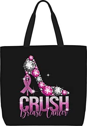 Generic Sac De Courses Sensibilisation Au Cancer Du Sein Femmes Sac &Agrave; Bandouli&egrave;re Personnaliser R&eacute;utilisable Sacs &Agrave; Main, Pour Filles, Burea, Tous Les Jours, 