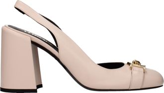 Versace Femmes Sandales Cuir Rose/Semelle Rose