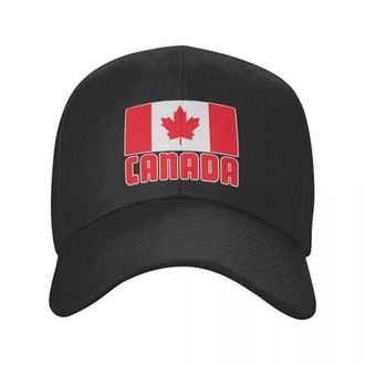 Generic Casquette de baseball tendance pour la f&ecirc;te du Canada - Casquette de baseball unisexe r&eacute;glable pour adulte - Drapeau canadien - Cadeau dext&eacute;rieur