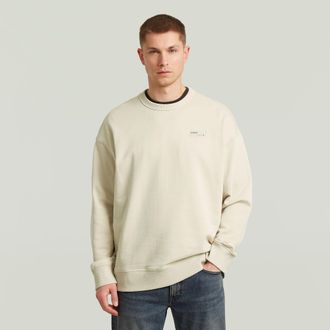 G-Star HB Badge Sweatshirt - Wei&szlig; - Herren