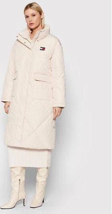 Tommy Jeans Winterjacke Longline Fashion DW0DW11107 Beige Regular Fit