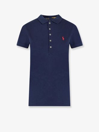 Ralph Lauren Cotton blend polo shirt with embroidered logo - POLO RALPH LAUREN - gender_Woman