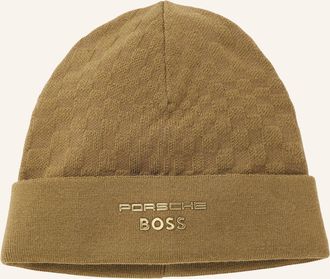 HUGO BOSS Strickm&uuml;tze Pasha braun