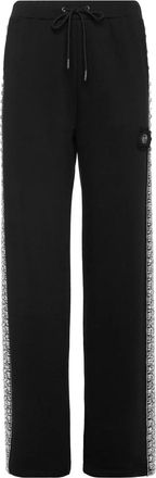 Philipp Plein Femme, Pantalons, Noir, Taille: 38 FR Jogging Pantalons Crystal
