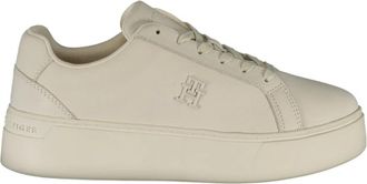 Tommy Hilfiger Femme, Chaussures, Blanc, Taille: 40 EU Chaussure de sport &agrave; lacets, compens&eacute;e de 4 cm