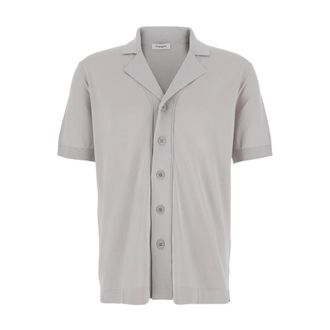 KANGRA Homme, Chemises, Gris, Taille: 2XL Chemise &agrave; Col Crant&eacute; Revers et Manches Courtes