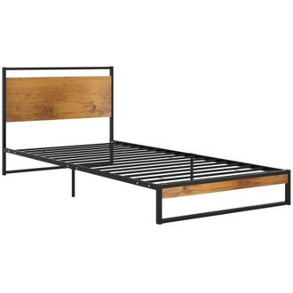vidaXL Bettgestell Metall 100x200 cm Vidaxl