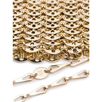Paco Rabanne Gold-Tone Metal Disc Detailing Shoulder Bag - Gold
