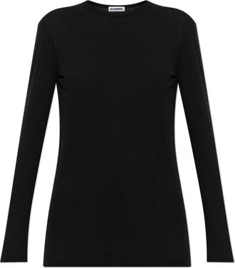 Jil Sander Femme, Tops, Noir, Taille: 40 FR Top &agrave; manches longues