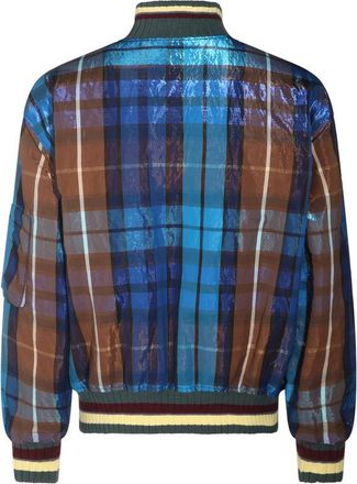 Vivienne Westwood Plaid Bomber Jacket - Blue