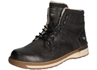 Mustang Jeans Herren Stiefelette Winterboot sportlich Schnürung Warmfutter 4141-604, Größe:43 EU, Farbe:Grau