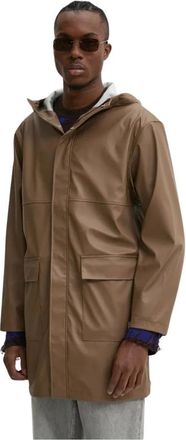 Herschel Long Classic Rain Jacket - Homme - Manteaux - Brun - Taille: M
