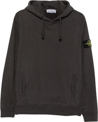 Stone Island Sweat &agrave; capuche avec &eacute;cusson logo - Homme - Sweatshirts et sweats &agrave; capuche - Gris - Taille: M