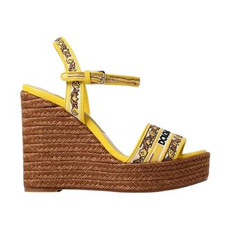 Dolce & Gabbana Wedge Plateau Sandalen - - Shoes - Damen - Mehrfarbig - 36 EU
