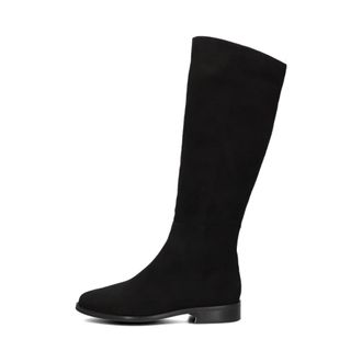 Notre-V Schwarze hohe Stiefel mit Blockabsatz - - Shoes - Damen - Schwarzk - 36 EU