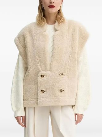 Munthe Pullover mit Zopfmuster - Weiß