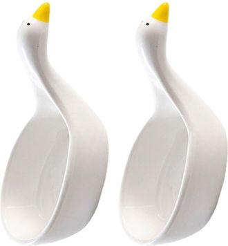 Happyyami 2 St&uuml;ck Keramik Dip schalen Cartoon Design Servierschalen f&uuml;r Sauce Sushi Snacks Stabiles Platzsparendes Geschirr f&uuml;r Zuhause und Restaurant Vielseiti