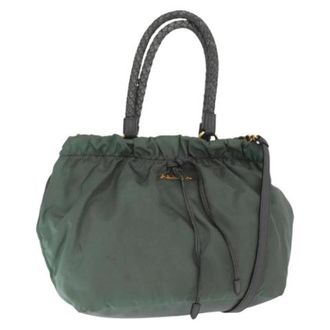 Prada Pre-owned Nylon Bucket Bag - - Pre-owned - Damen - Gr&uuml;n - ONE SIZE