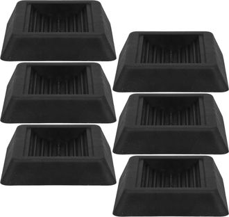 Angoily 6 St&uuml;ck rutschfeste Rollenstopper - M&ouml;belrollenstopper - Gummibodenschoner f&uuml;r St&uuml;hle und Haushaltsger&auml;te, 80 x 80 mm