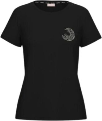 Liu Jo Femme, Tops, Noir, Taille: 44 FR T-shirt Strass