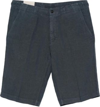 Corneliani Homme, Shorts, Bleu, Taille: XL Shorts en lin