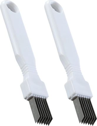 Milisten 2St Zwiebel messer schneiden für Schalotten Küchenschnitzel aus Seide gehackte Frühlingszwiebelschneider Schneidwerkzeuge für die Küche Rostfreier Sta