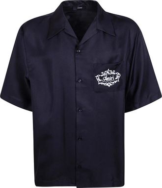 Amiri Homme, Chemises, Noir, Taille: XL Chateau Crest Camp Shirt