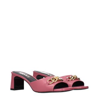 Versace Leather Mule - Pink