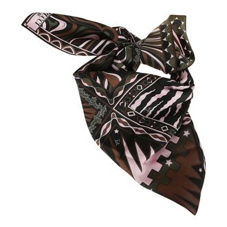 Pucci Foulard 90x90 en serg&eacute; de soie - Femme - Accessoires - Multicolore - Taille: ONE Size
