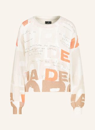 Monari Monari Pullover Mit Schmucksteinen beige