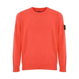Stone Island Soft Cotton Sweater Papaya - - Knitwear - Herren - Orange - 2XL