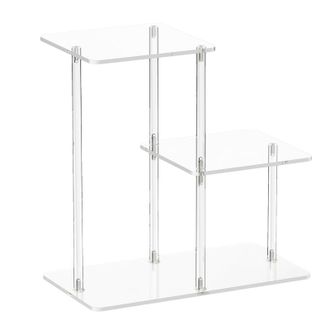 Generic Nachttisch aus transparentem Acryl - transparentes Aufbewahrungsregal, dreistufige Halterung | moderne Schlafzimmerm&ouml;bel-Organizer, minimalistische Se