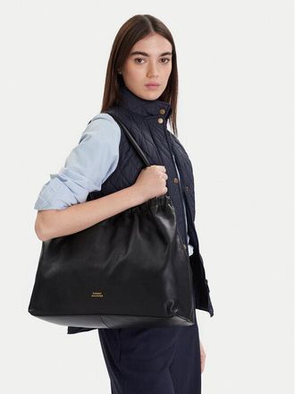 Tommy Hilfiger Handtasche Soft Leather Tote AW0AW18308 Schwarz