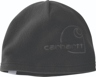 Carhartt Work in Progress Herren-M&uuml;tze, Fleece, gepr&auml;gt, Schwarz, Einheitsgr&ouml;&szlig;e