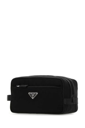 Prada Mens Black Re-Nylon Beauty Case Nero Poliammidericiclata-Vitello Accessory