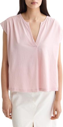 Scotch & Soda Drapiertes T-Shirt mit V-Ausschnitt, Br&uuml;niertes Flieder U633, XL