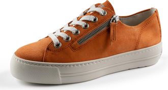 Paul Green Damen SUPER Soft Pauls, Frauen Low-Top Sneaker,Strassenschuhe,Sportschuhe,Freizeitschuhe,Turnschuhe,Laufschuhe,Orange (Papaya),38.5 EU / 5.5 UK
